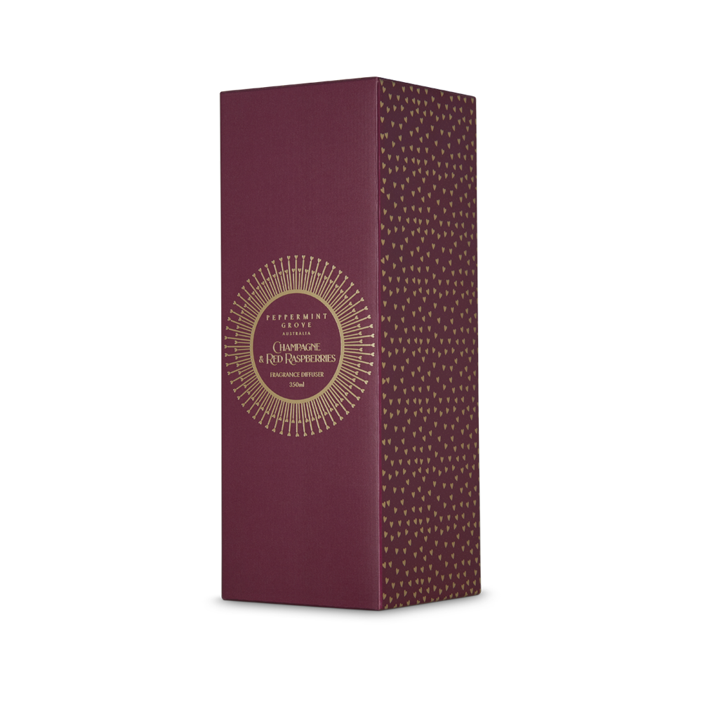 Champagne & Red Raspberries Fragrance Diffuser 350ml | Peppermint Grove