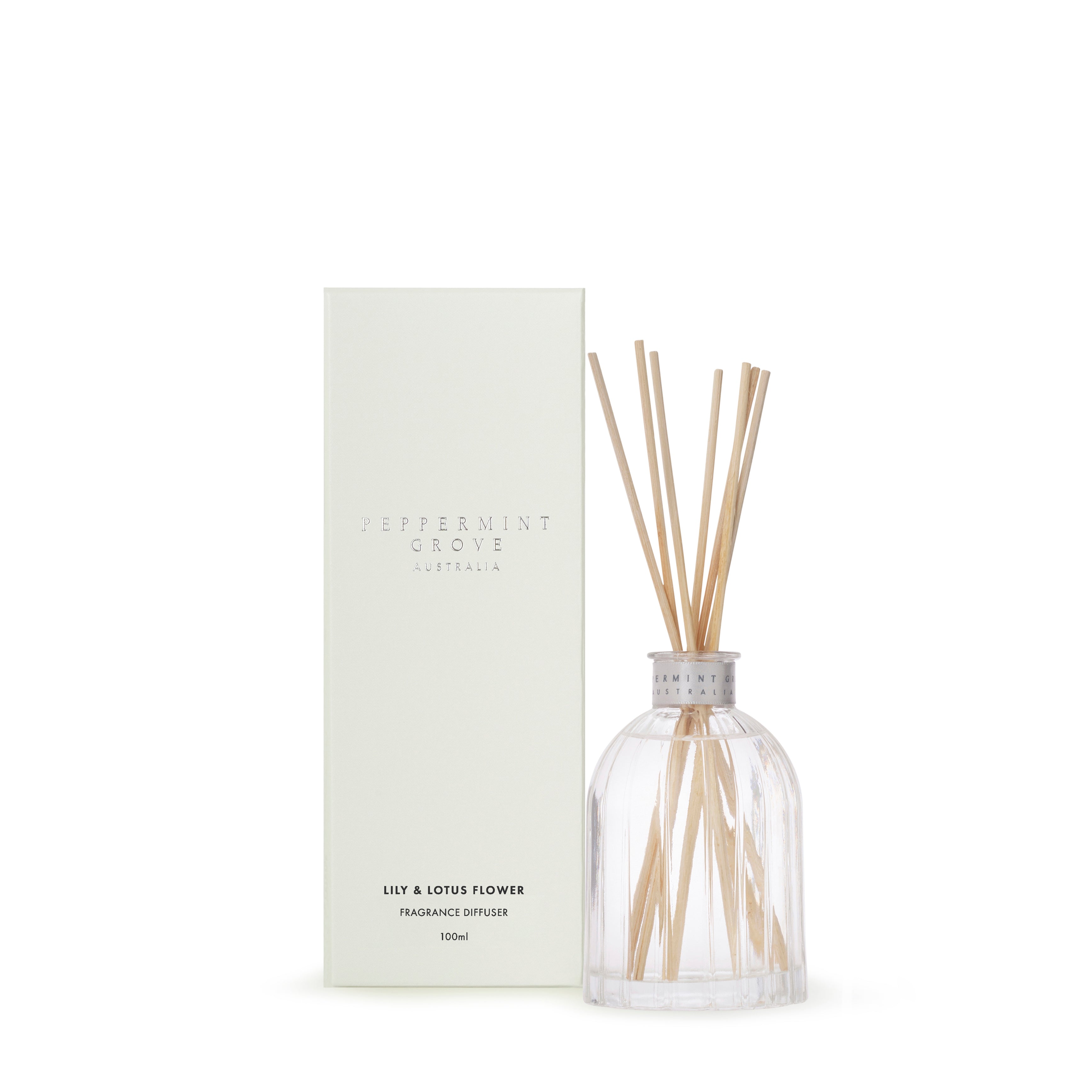 Lily & Lotus Flower Fragrance Diffuser 100ml | Peppermint Grove