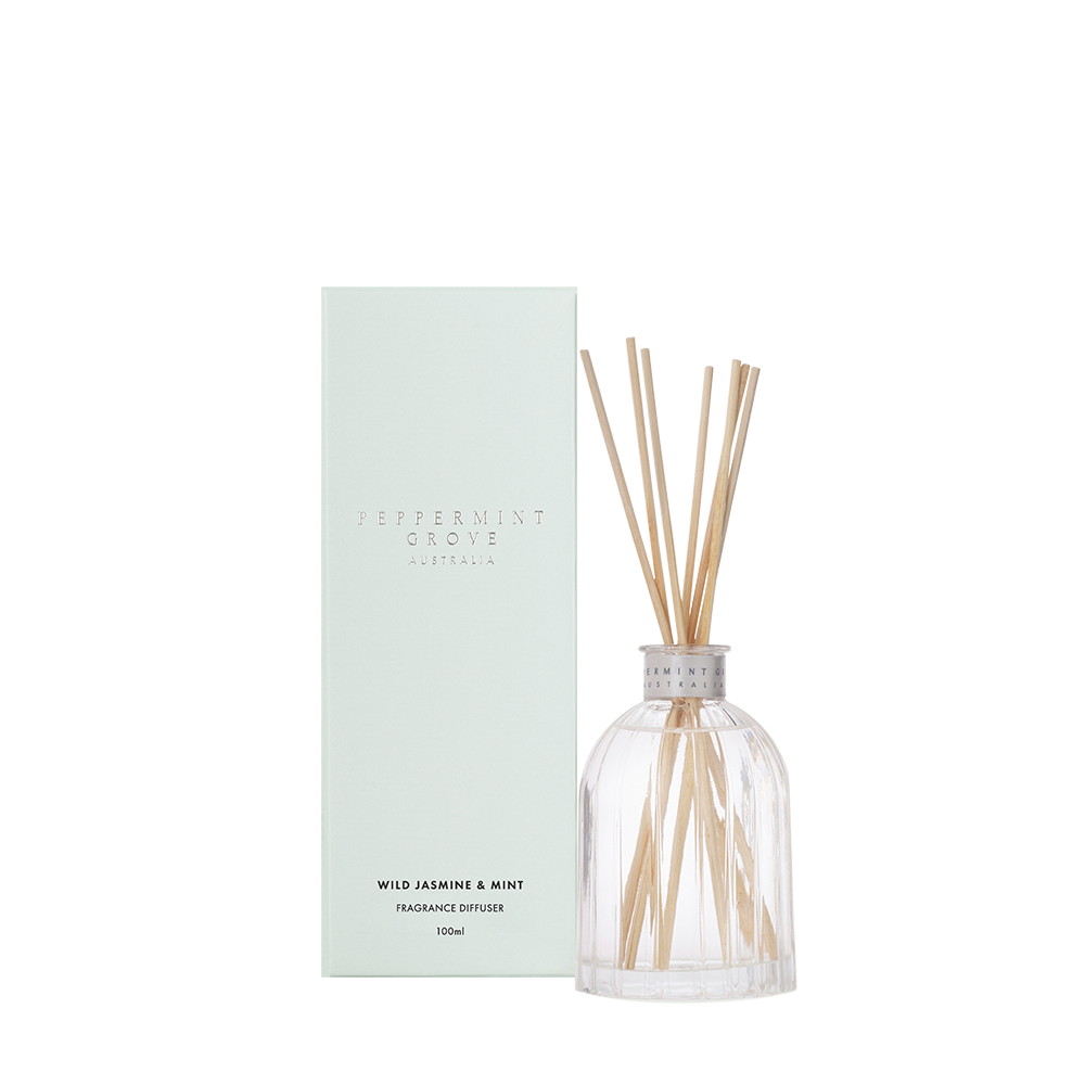 Wild Jasmine & Mint Fragrance Diffuser 100ml | Peppermint Grove