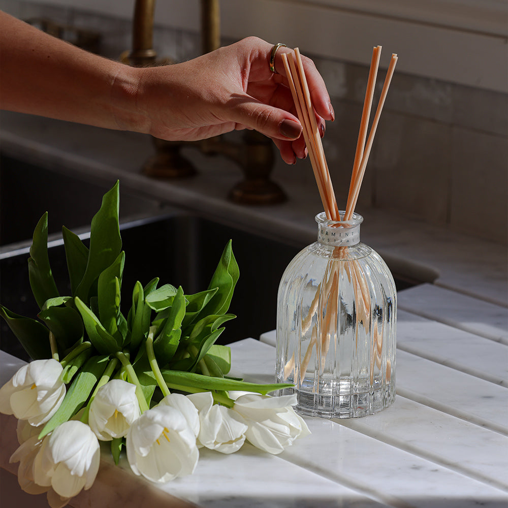 Lily & Lotus Flower Fragrance Diffuser 350ml | Peppermint Grove