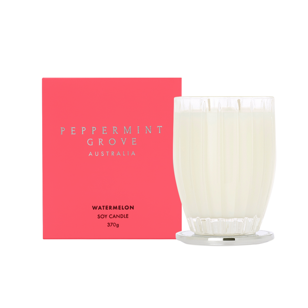 Watermelon Soy Candle 370g | Peppermint Grove