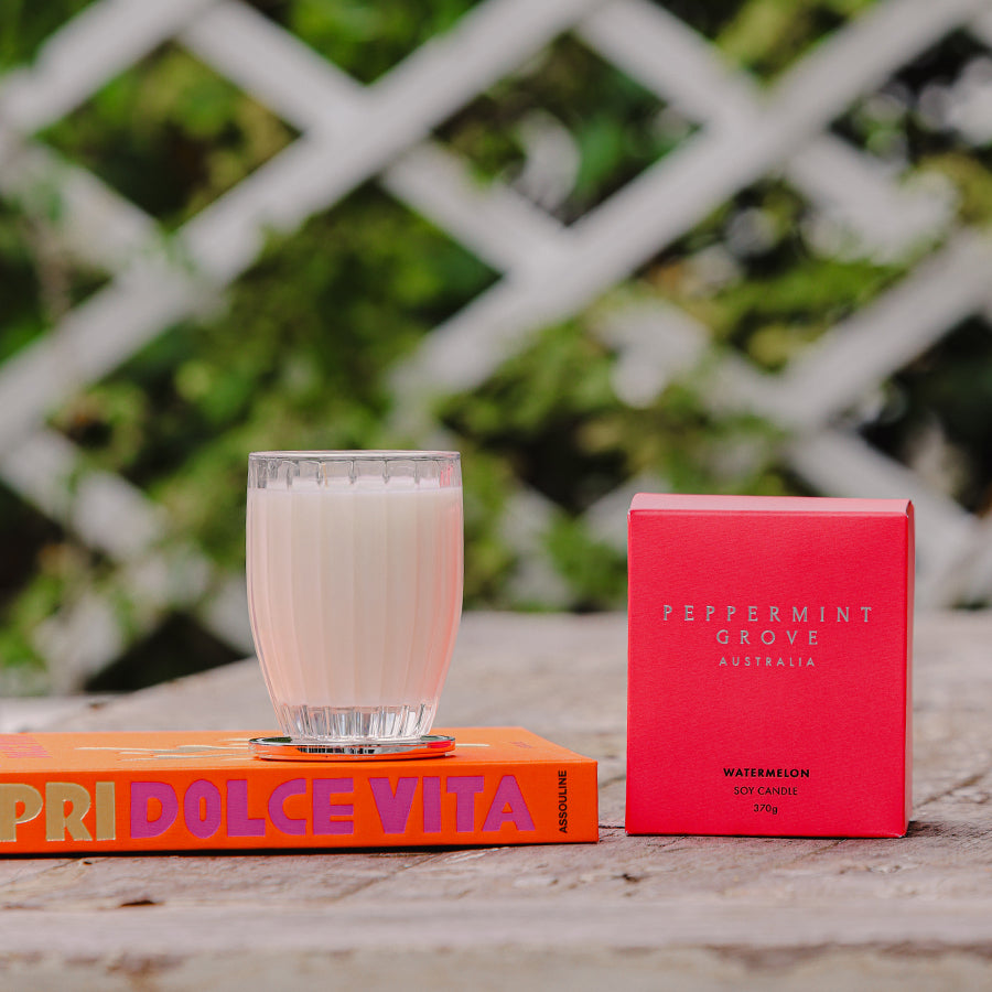 Watermelon Soy Candle 370g | Peppermint Grove