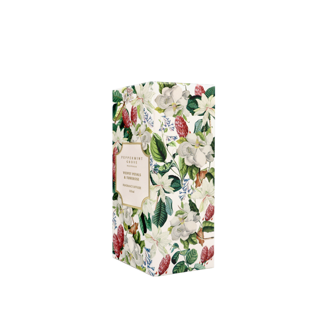 Velvet Petals & Tuberose Fragrance Diffuser 100ml | Peppermint Grove