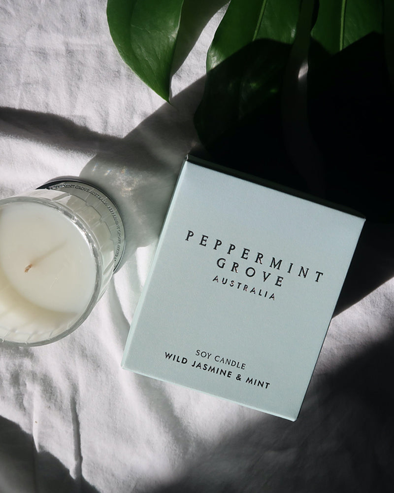 Wild Jasmine & Mint Soy Candle 60g | Peppermint Grove